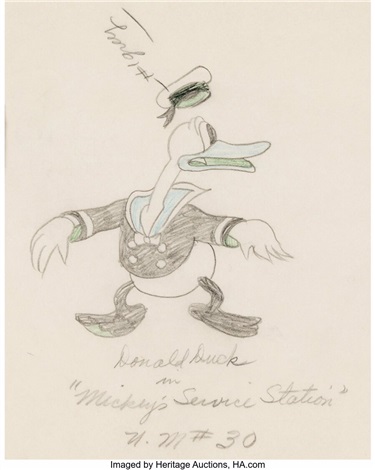 Mickeys Service Station Long-Billed Donald Duck Character ...
