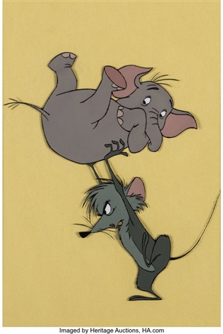 Goliath II Mouse and Goliath II Production Art Corner Cel Walt Disney ...