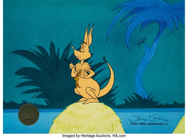 Dr. Seuss Horton Hears a Who Jane Kangaroo Production Cel Signed by ...