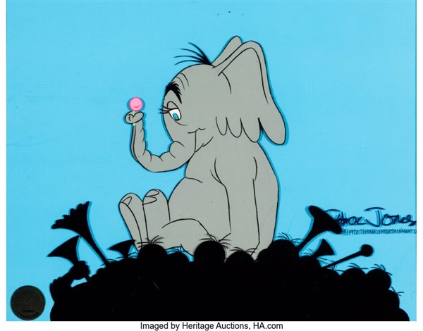 Dr. Seuss Horton Hears a Who Horton and Clover Production Cel Setup MGM ...
