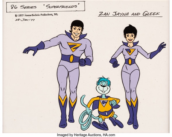Super Friends Hanna Barbera Superman “Super Friends” Model Sheet