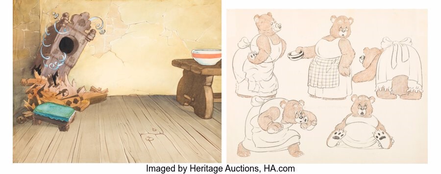 Goldilocks and the Three Bears Production Background and Model Sheet ...
