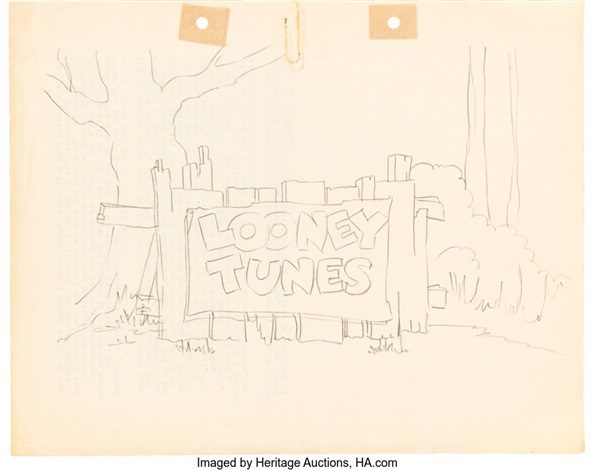 Buddys Day Out Looney Tunes Intro Animators Drawing and Layout Drawing ...