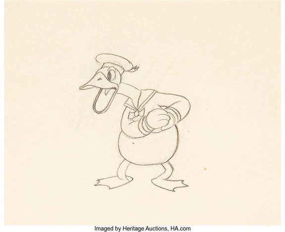 Orphans Benefit Long-Billed Donald Duck Animation Drawing Walt Disney ...