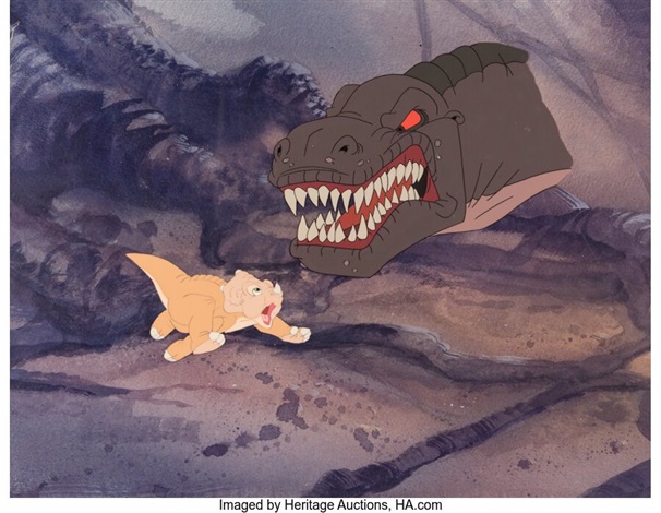 The Land Before Time Cera And Sharptooth Color Model Cel Amblindon