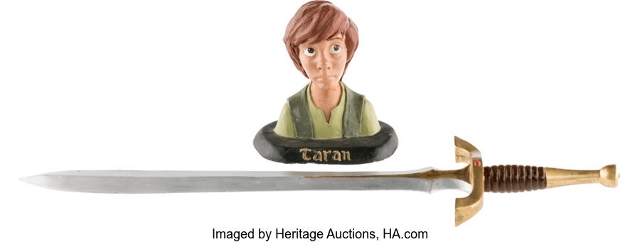 The Black Cauldron Taran and Magic Sword Maquette Group of 2 Walt ...
