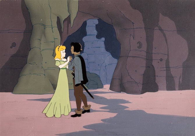 Gullivers Travels Prince David and Princess Glory Production Cel Setup ...
