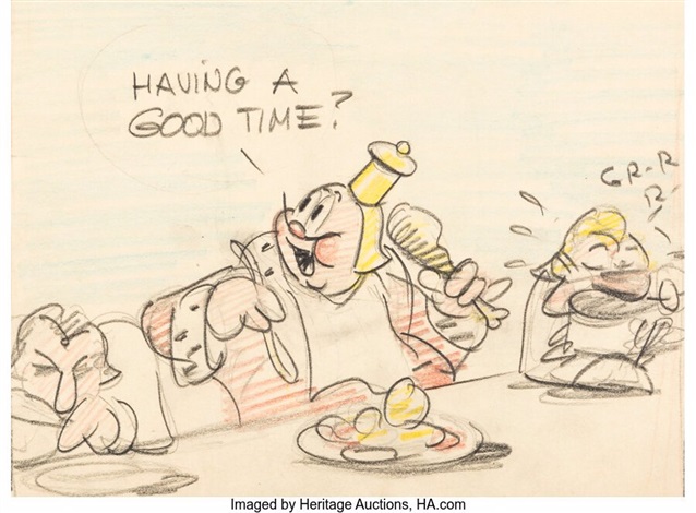 Gullivers Travels King Little Storyboard Original Art Group Max ...