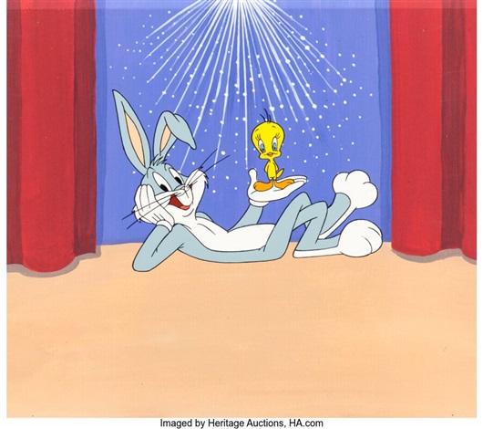 Bugs Bunny and Tweety Bird Publicity Cel Warner Brothers, c. 1980s by ...