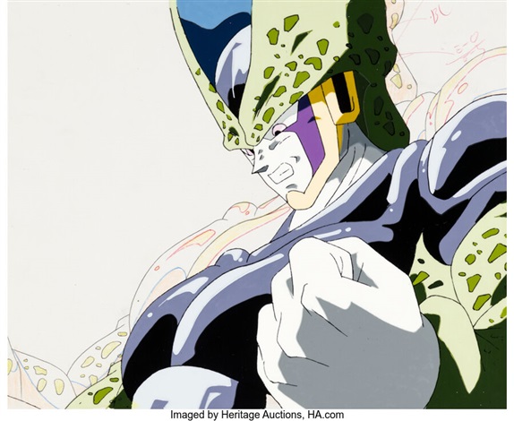 Dragon Ball Z Cell Production Cel and Animation Drawing Toei Animation ...