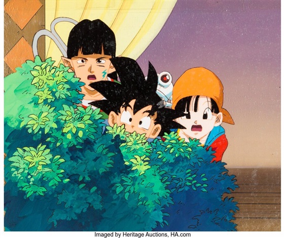 Dragon Ball GT Doma, Pan and Goku Production Cel Setup with Master ...