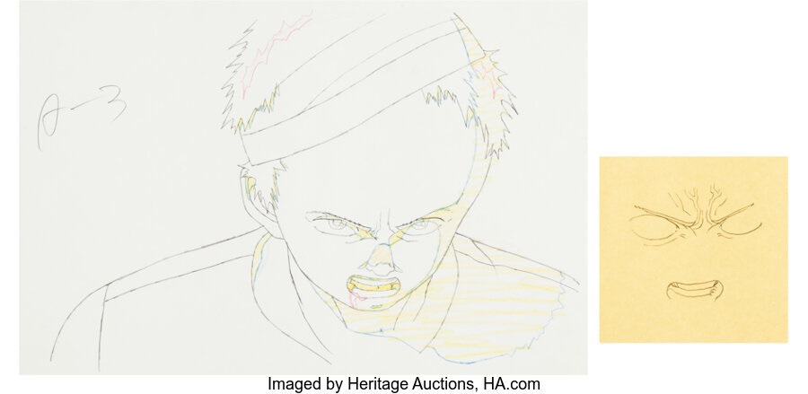 Akira Tetsuo Animation Drawing Group of 2 Tokyo Movie Shinsha, 1988 by ...