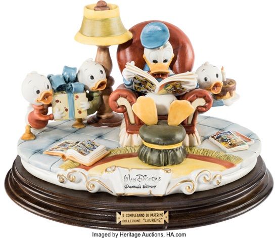 Donald Ducks 50th Birthday SOLD-OUT Capodimonte Limited Edition ...