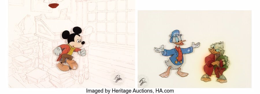 Mickeys Christmas Carol Scrooge, Donald Duck, and Mickey Mouse ...