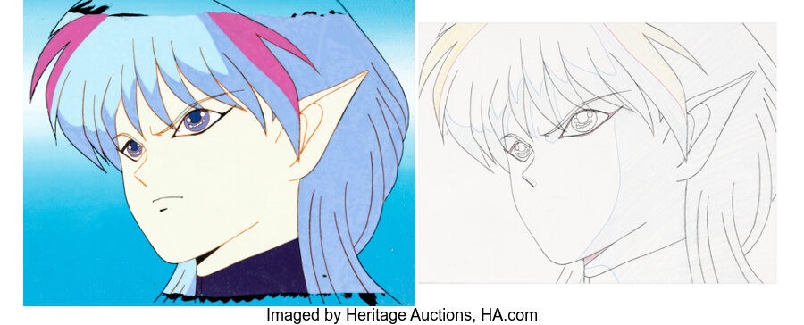 Sailor Moon Ail Production Cel with Custom Background, Animation ...
