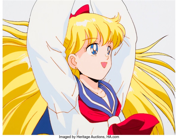 Sailor Moon Sailor Venus Production Cel Toei Animation, c. 1992-97 by ...