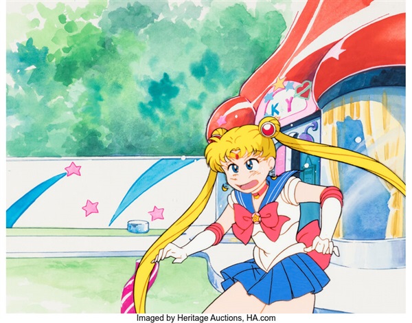 Sailor Moon Production Cel Setup with Production Background Toei ...