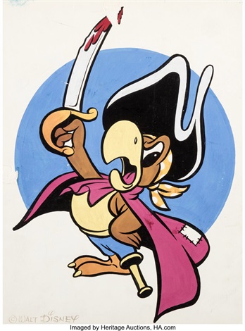 Disney WWII Pirate Parrot Insignia Illustration for Fighter Squadron ...