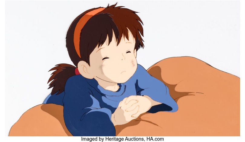 Castle in the Sky Young Sheeta Production Cel Group of 5 with Matching ...