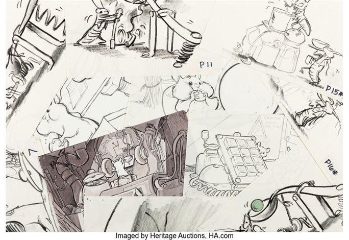 The Rescuers Down Under Storyboard Drawings by Chris Sanders Group of ...
