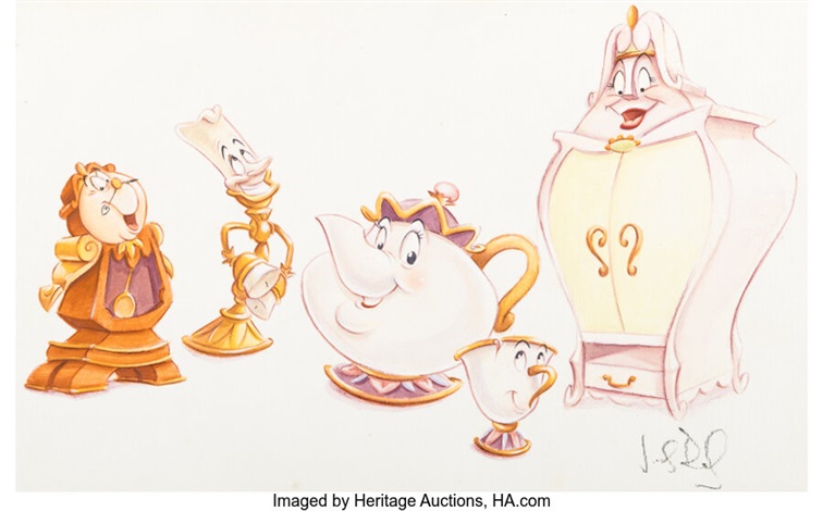 Beauty and the Beast Original Illustrations by Jody Daily Walt Disney ...