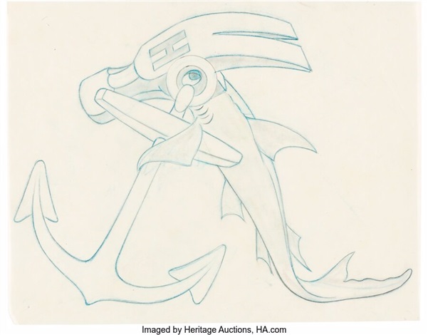 Disney WWII Insignia Preliminary Drawing for USS Hammerhead by Hank ...