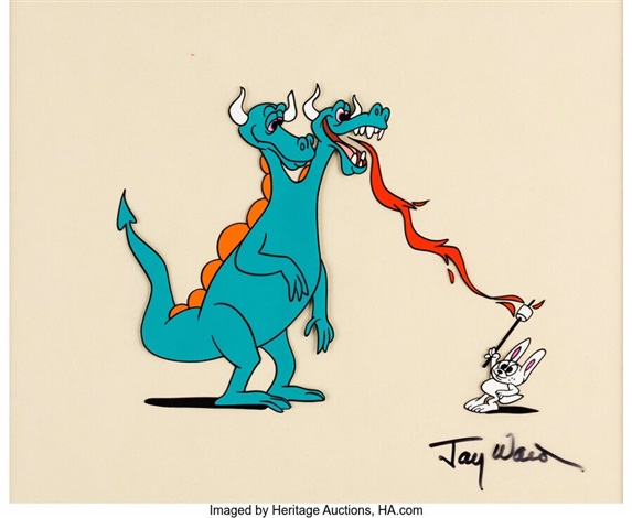 Crusader Rabbit Arson and Sterno Scene Cel Signed by Jay Ward Jay Ward ...