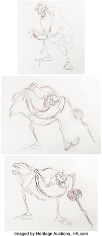 Aladdin Jafar as Beggar Animation Drawing Sequence of 3 Walt Disney ...