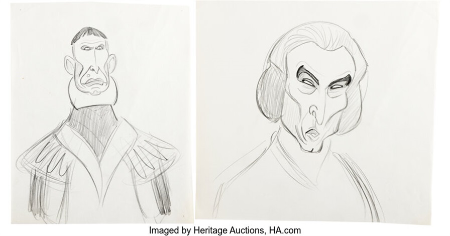 The Hunchback of Notre Dame Frollo Early Character Development Drawing ...