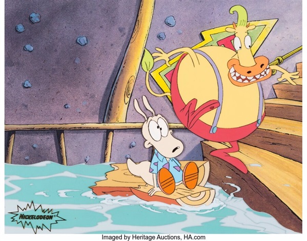 Rockos Modern Life Rocko and Heffer Wolfe Production Cel Setup ...