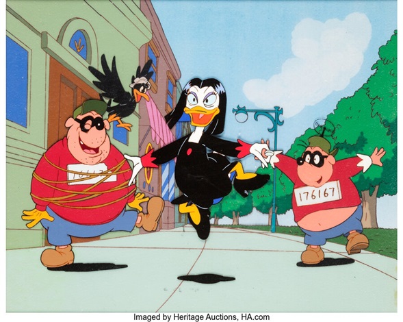 DuckTales Send in the Clones Magica De Spell and Beagle Boys Cel Setup ...