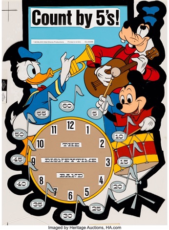 Disney Telling Time Mickey Mouse Donald Duck and Goofy Book ...