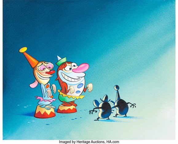 The Ren Stimpy Circus Midgets Original Title Card Art Nickelodeon, 1993 ...