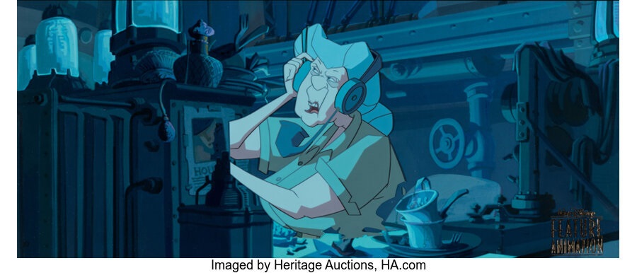 Atlantis The Lost Empire Mrs. Packard Employee-Only Limited Edition Cel ...
