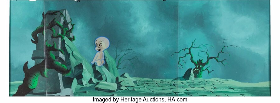 The New Casper Cartoon Show Casper Production Cel with Pan Production ...