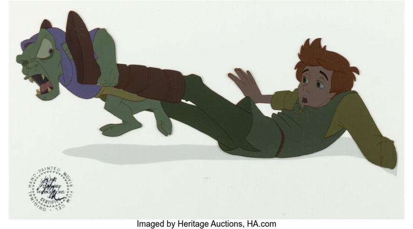 The Black Cauldron Taran and Creeper Production Cel Walt Disney, 1985 ...
