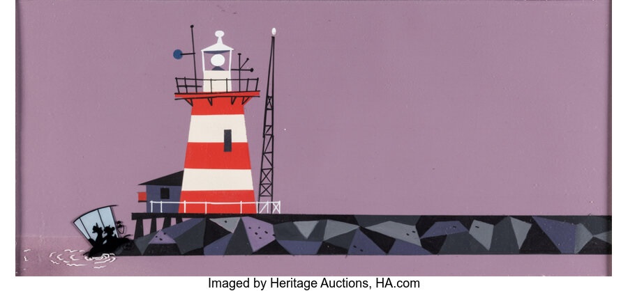 Magoos Puddle Jumper Production Cel and a Pan-Size 20 Master Background ...