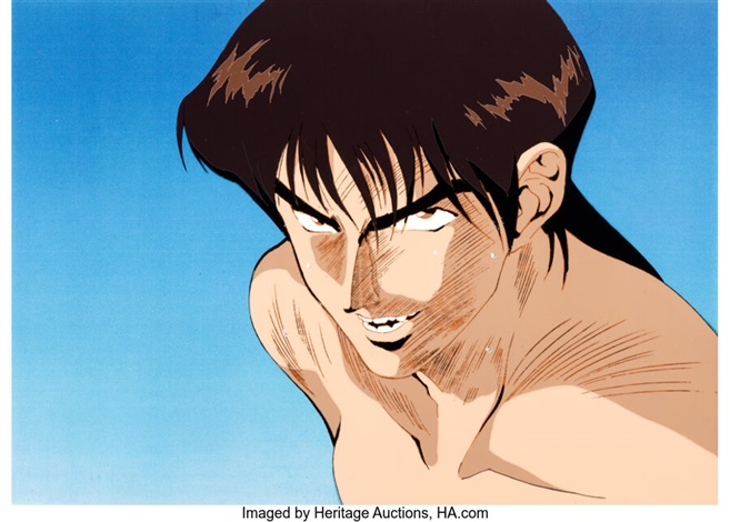 Golden Boy Swimming in the Sea of Love Kintaro 16.25 x 13.75 Production Cel and Animation ...