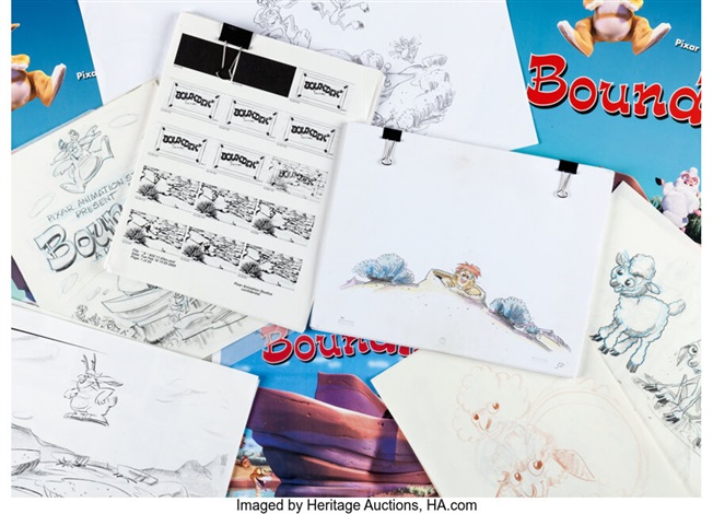 Pixars Boundin Archive of Drawings, Prints, and Poster Development Art ...