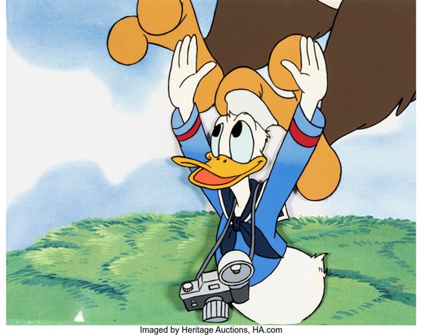DuckTales Three Ducks of the Condor Donald Duck Production Cel Walt ...