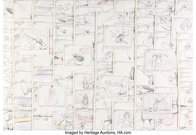 Mackerel Moocher Storyboard Original Group of 109 Walter Lantz, 1962 ...