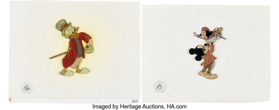 Mickeys Christmas Carol Scrooge McDuck as Ebenezer Scrooge and Mickey ...