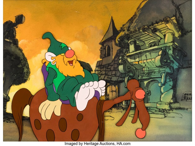 Wizards Avatar Production Cel with Master Background Ralph Bakshi, 1977 ...