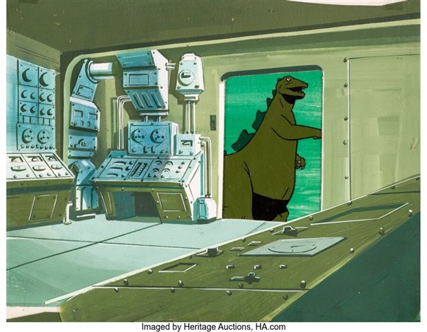 Godzilla Production Cel Setup with Hand-Painted Master Overlay Cels ...