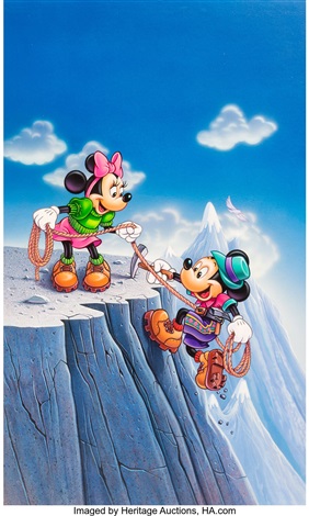 Carnation Kids Mickey and Minnie Disney Consumer Products Original Art ...