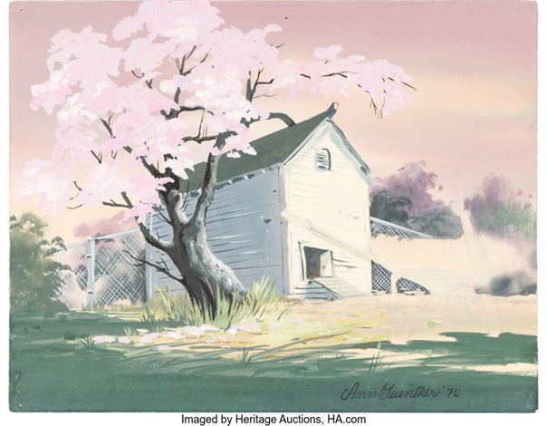 Banjo the Woodpile Cat Original Background Color Key by Ann Guenther ...