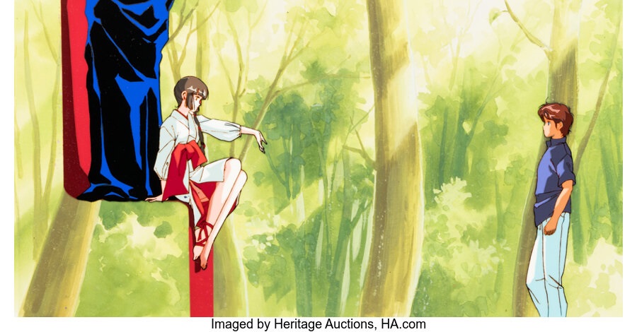 Vampire Princess Miyu Miyu, Larva, and Kei Pan Production Cel with Key ...