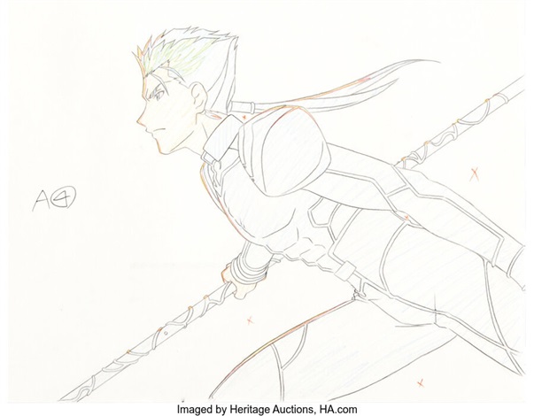 FateStay Night Lancer Animation Drawing Studio Deen, c. 2006 by Studio ...