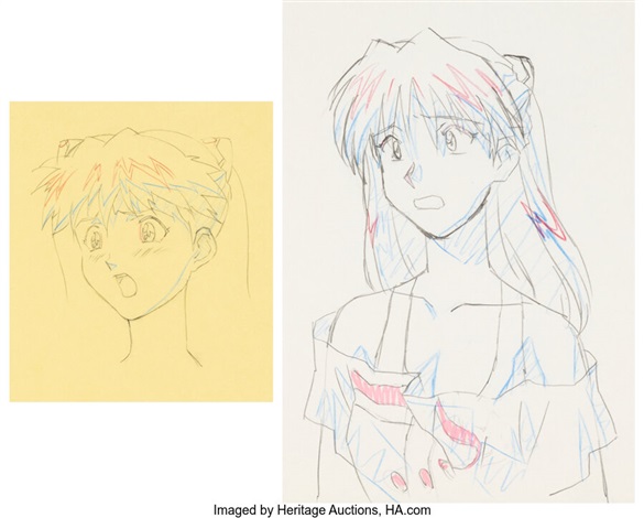 Neon Genesis Evangelion Mind, Matching, Moment Asuka Animation Drawing ...