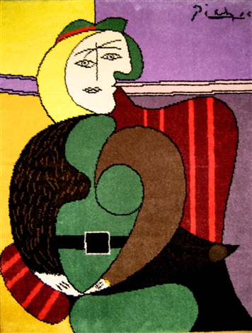 Femme assise dans un fauteuil rouge by Pablo Picasso on artnet